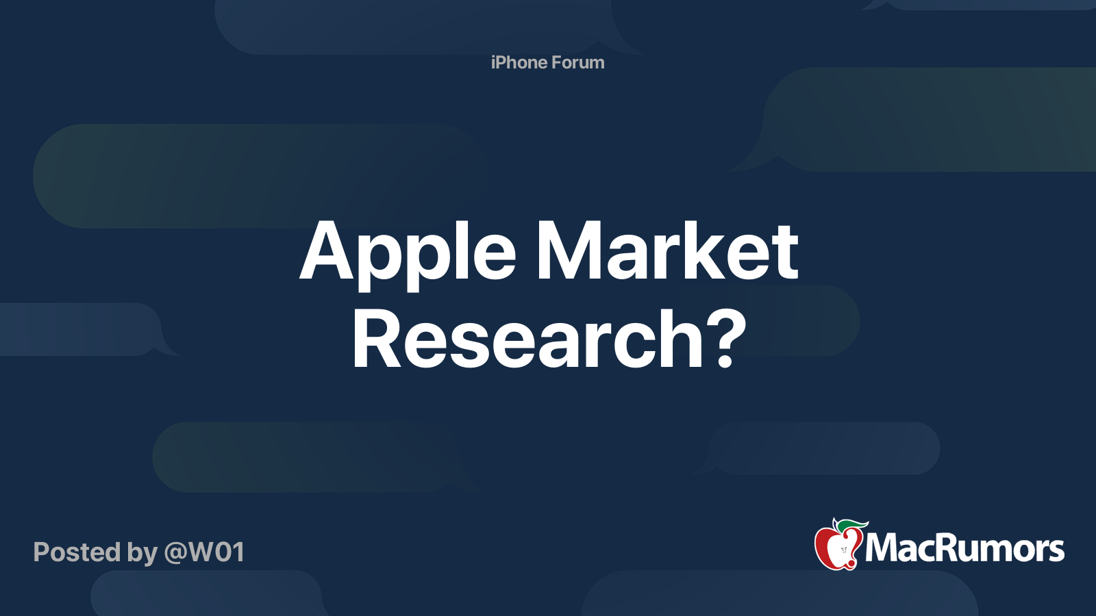 Apple Market Research? | MacRumors Forums