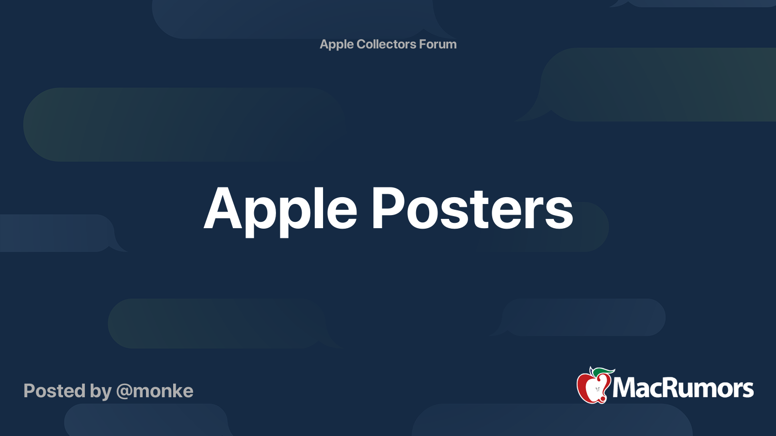 Apple Posters | MacRumors Forums