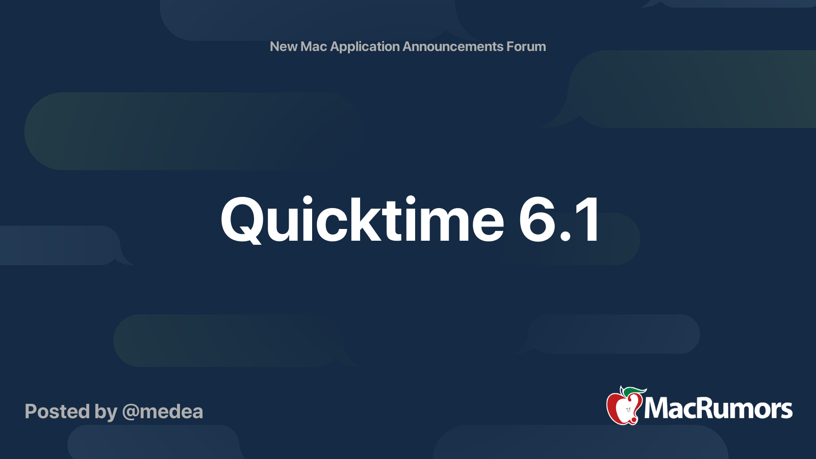 Quicktime 6.1 | MacRumors Forums