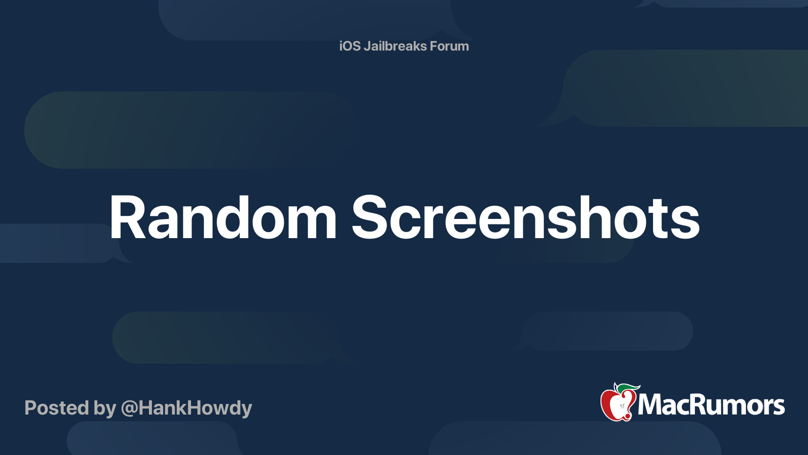 Random Screenshots | MacRumors Forums