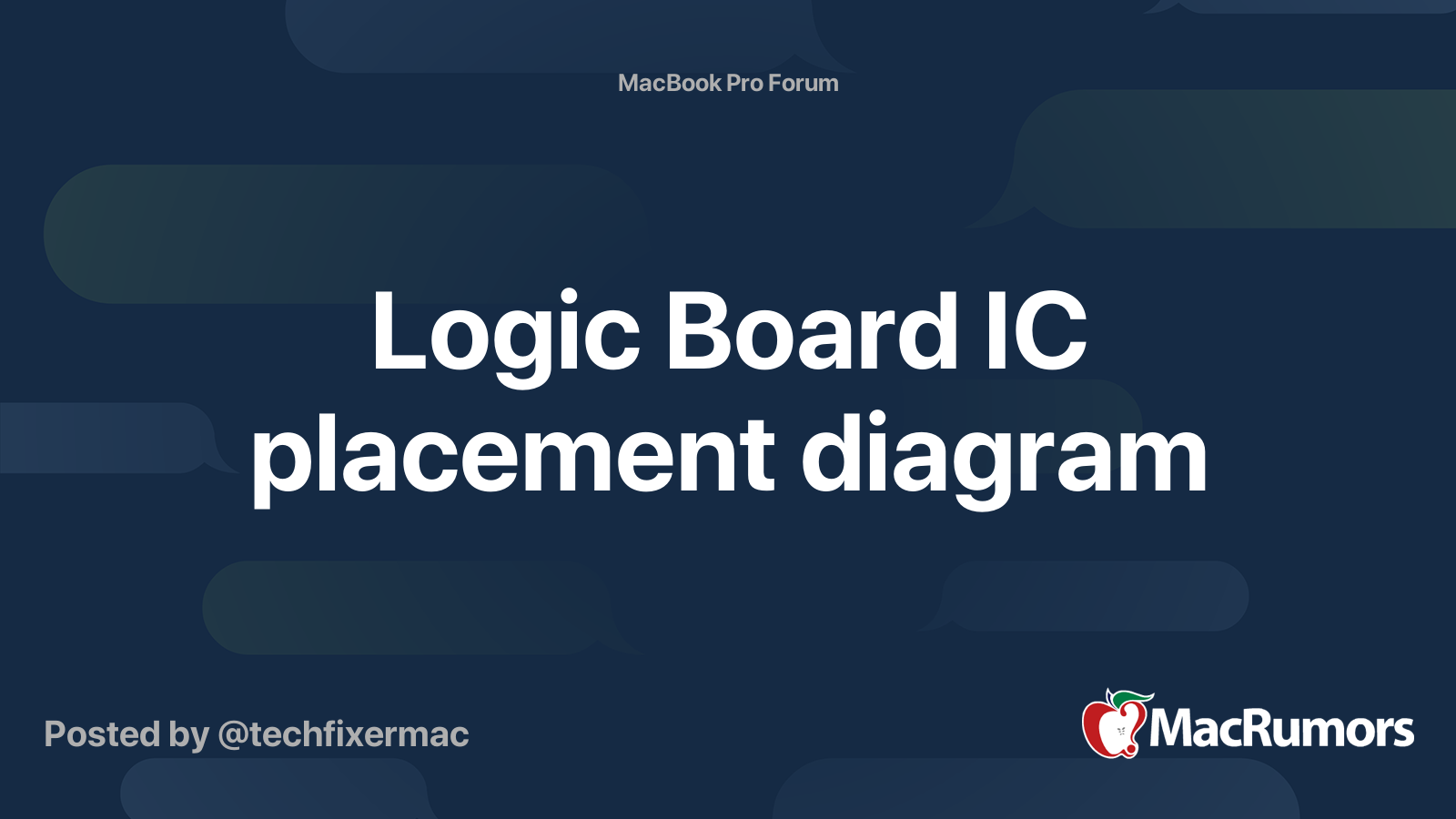 Logic Board IC placement diagram | MacRumors Forums