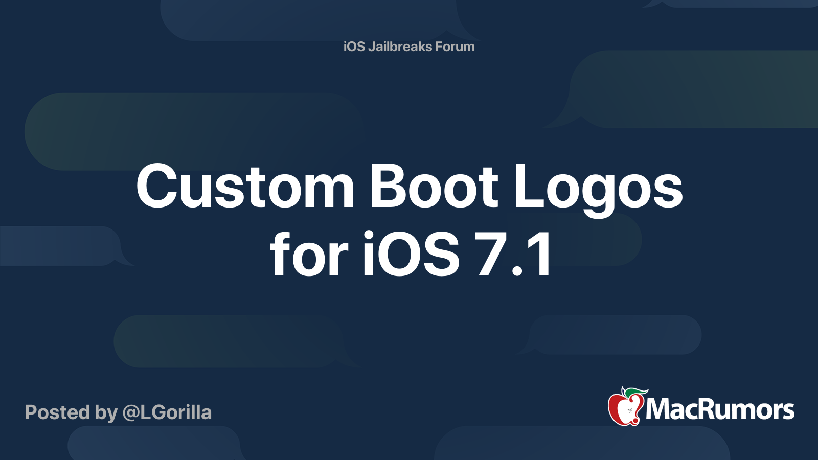Custom Boot Logos for iOS 7.1 | MacRumors Forums