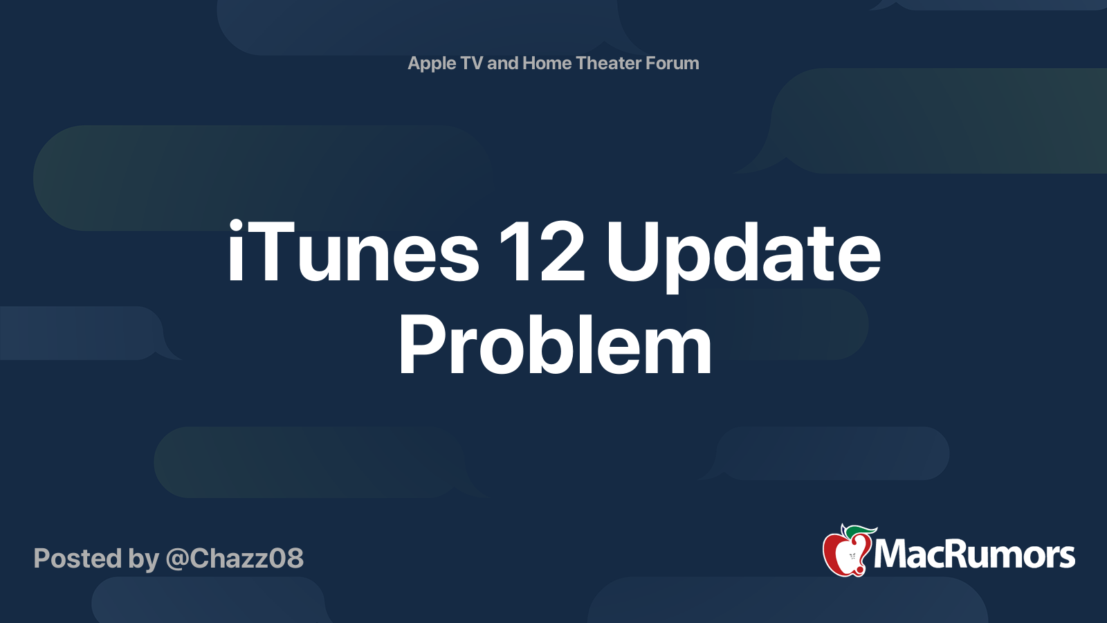 Itunes 12 Update Problem Macrumors Forums
