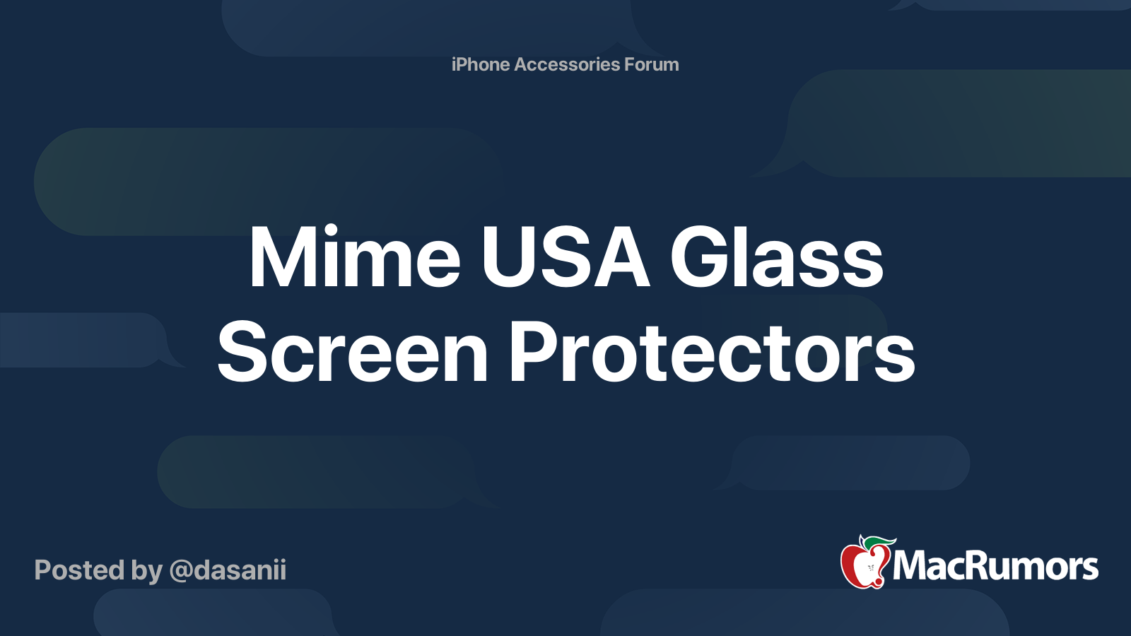 Mime Usa Glass Screen Protectors Macrumors Forums