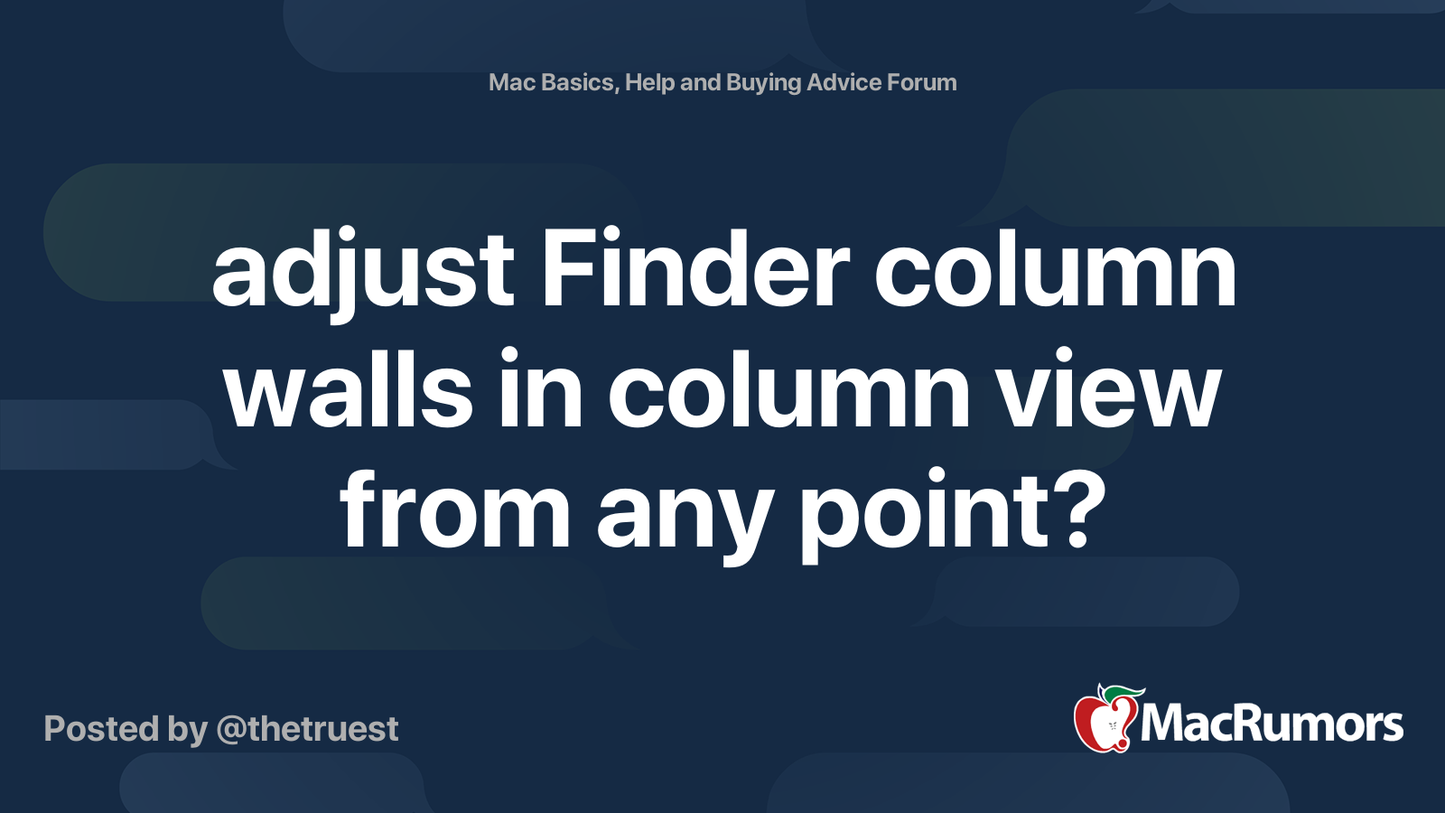 adjust Finder column walls in column view from any point? | MacRumors Forums