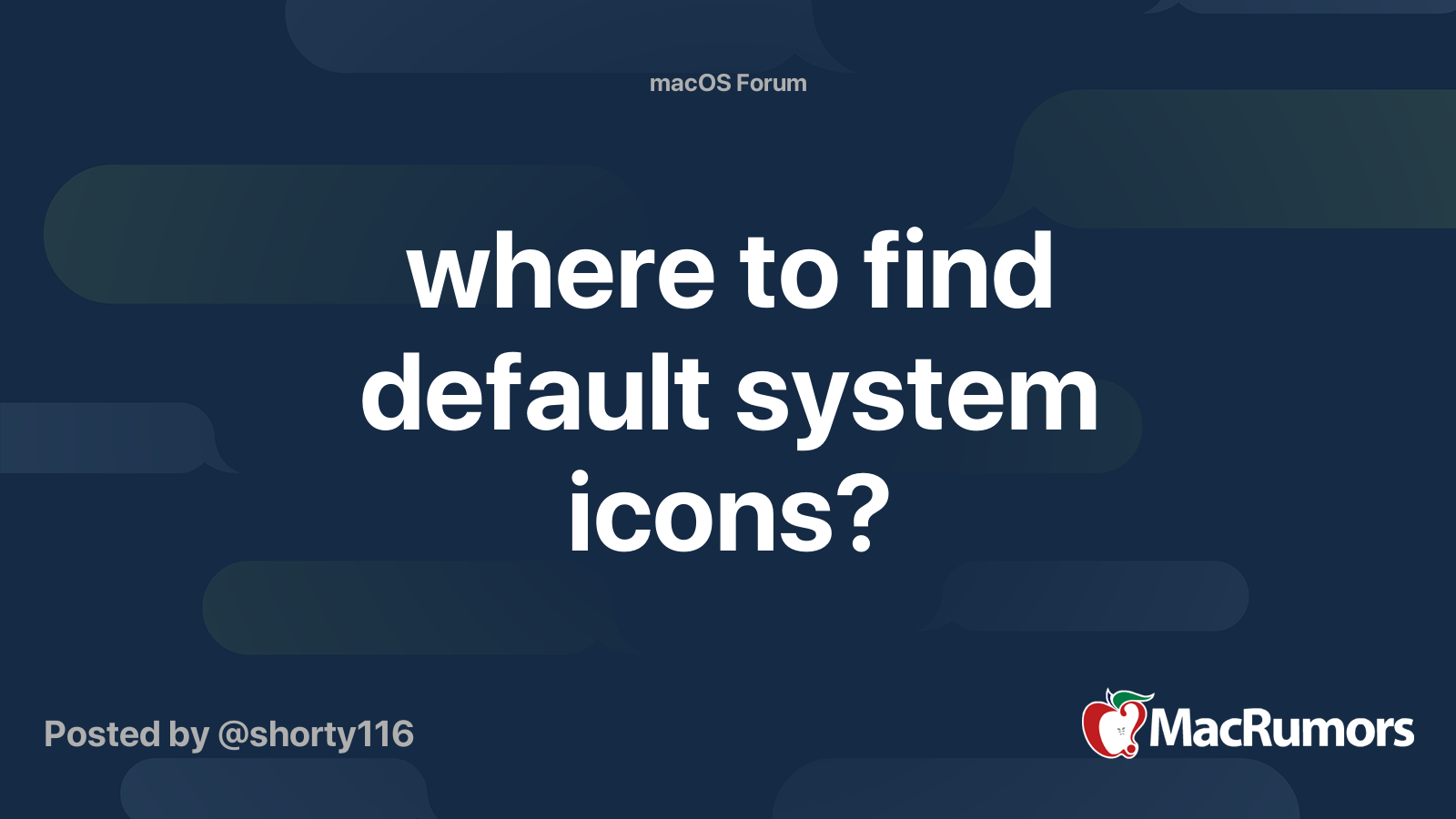 where to find default system icons? | MacRumors Forums