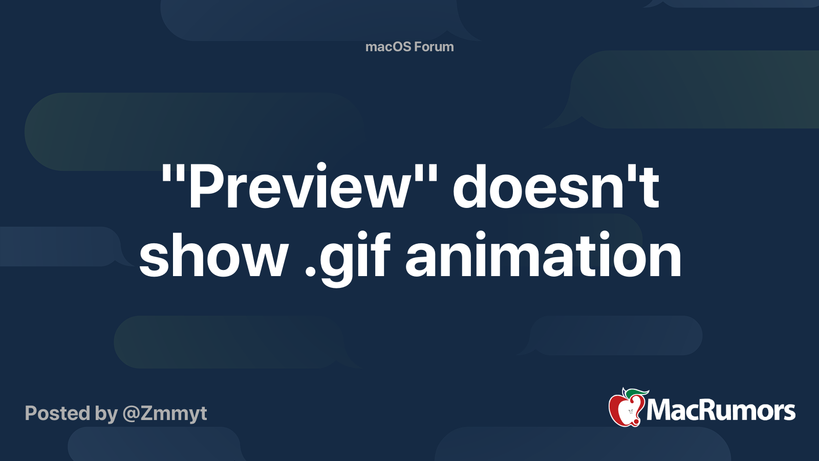 "Preview" doesn't show .gif animation | MacRumors Forums