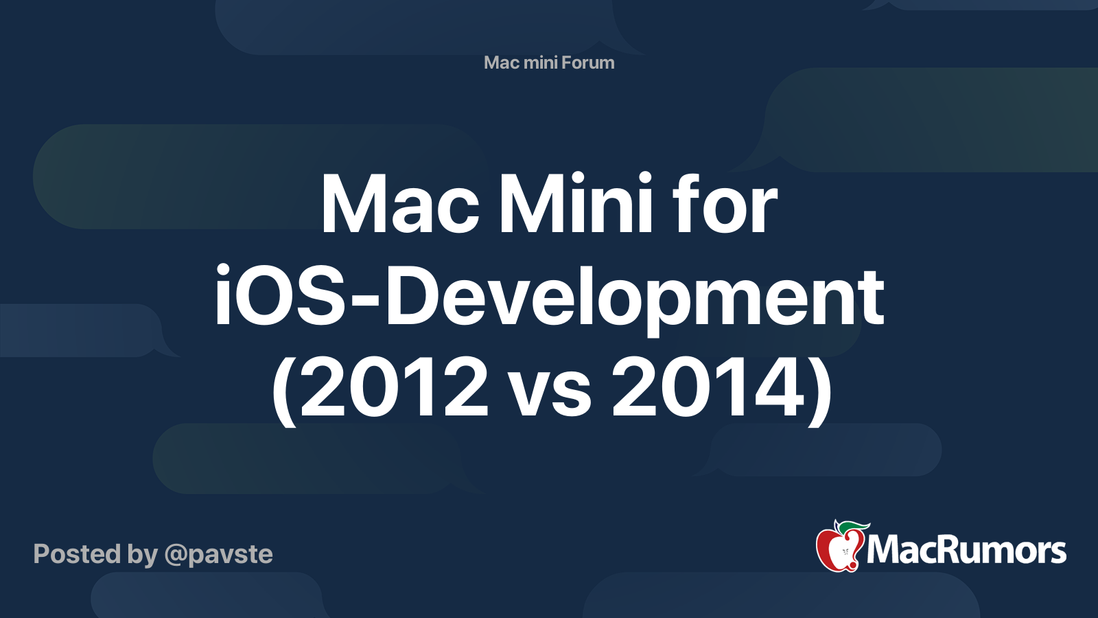 Mac Mini for iOS-Development (2012 vs 2014) | MacRumors Forums