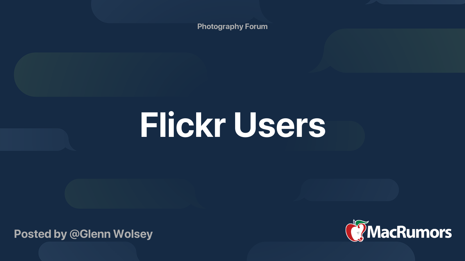 Flickr Users | MacRumors Forums