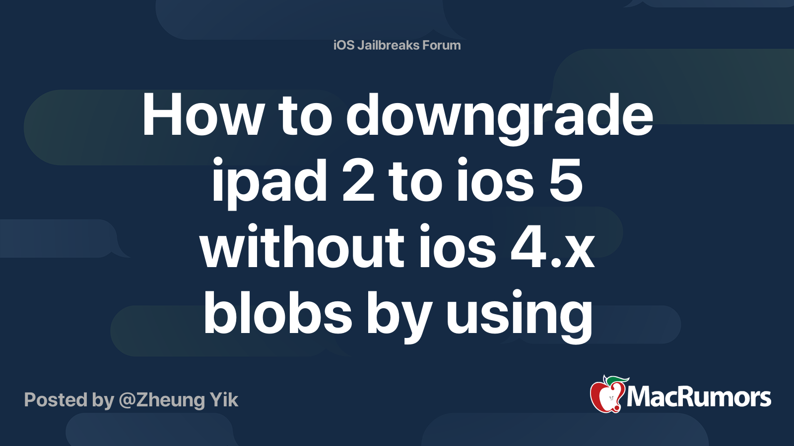 How to downgrade ipad 2 to ios 5 without ios 4.x blobs by using redsn0w ...