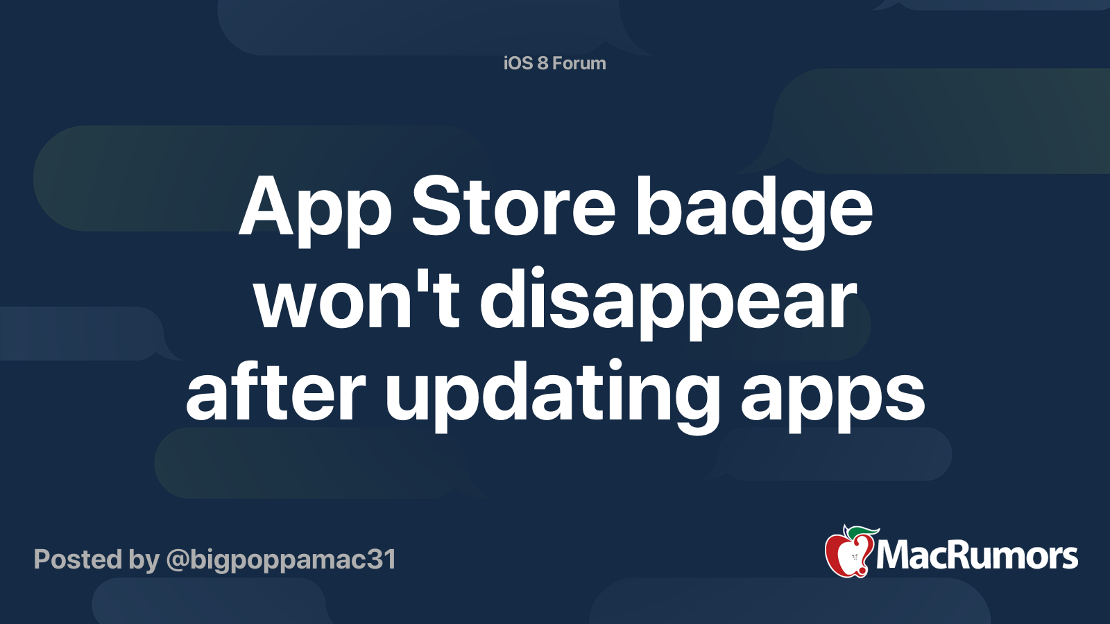 App Store badge won't disappear after updating apps | MacRumors Forums