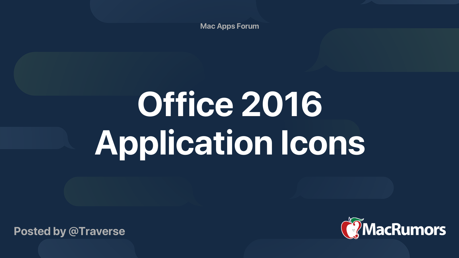 Office 2016 Application Icons | MacRumors Forums