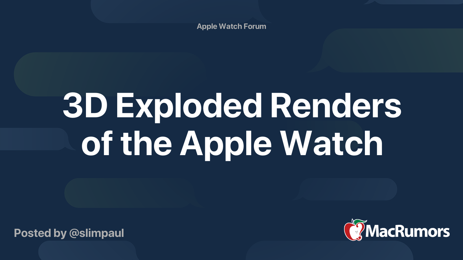 3D Exploded Renders of the Apple Watch | MacRumors Forums