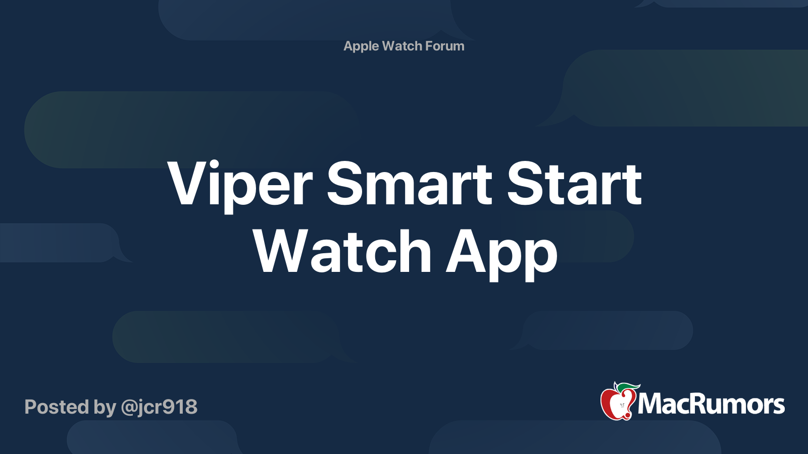 Viper Smart Start Watch App | MacRumors Forums