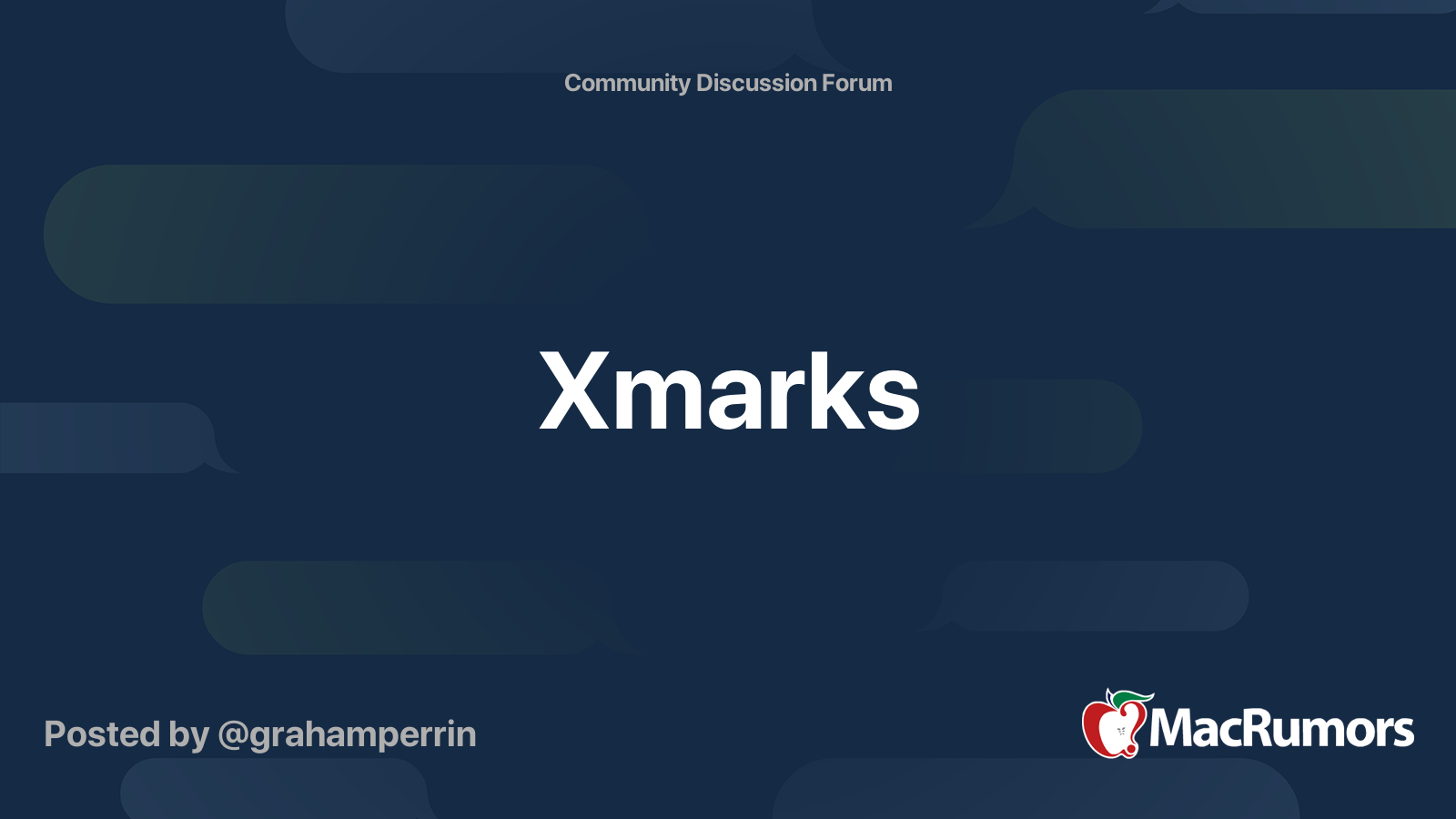 Xmarks | MacRumors Forums