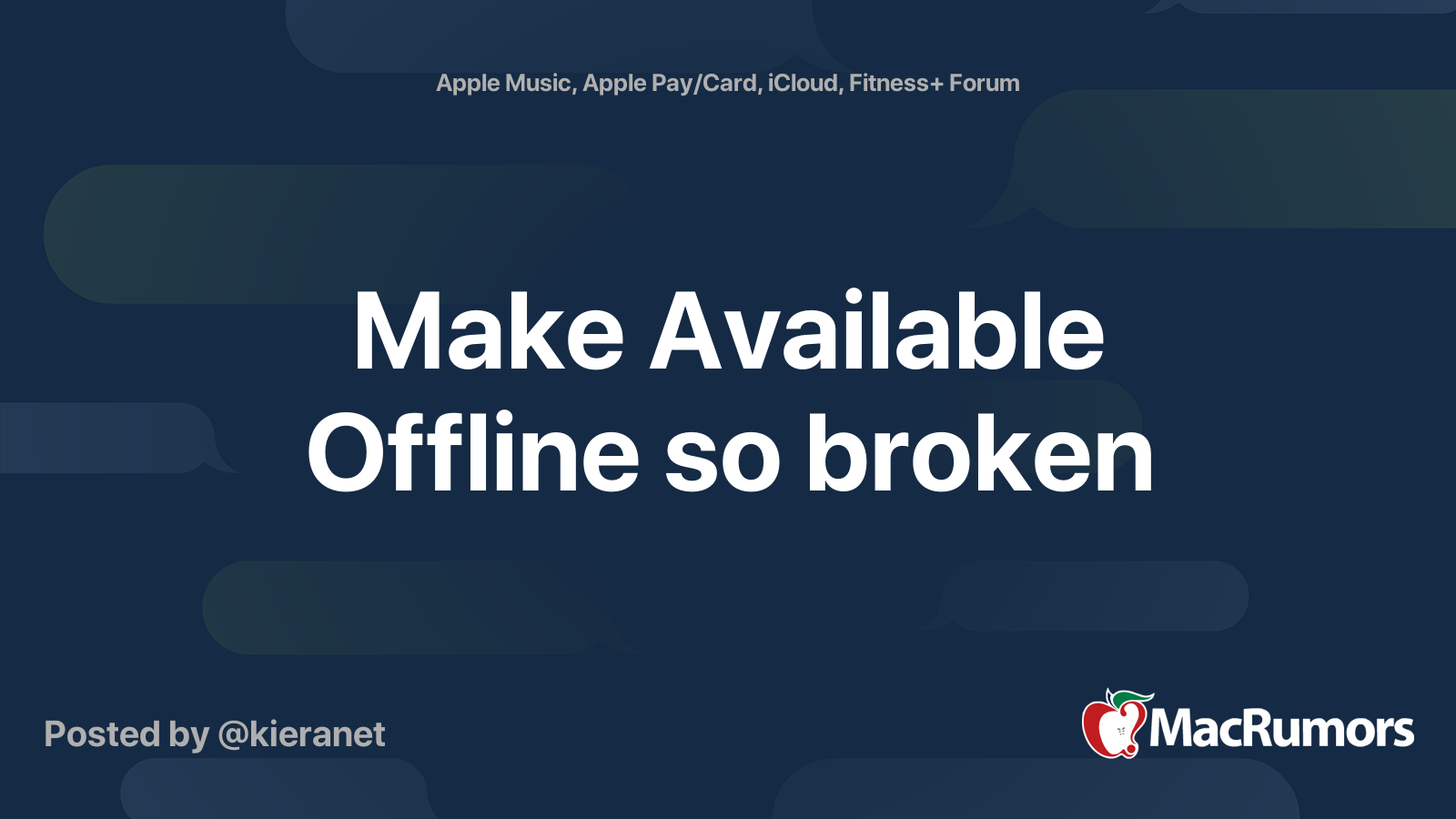 Make Available Offline so broken | MacRumors Forums