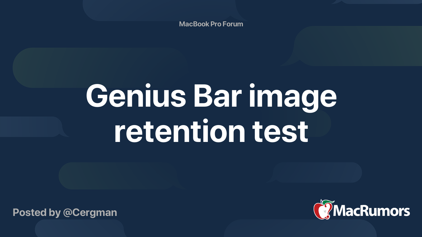 Genius Bar image retention test | MacRumors Forums