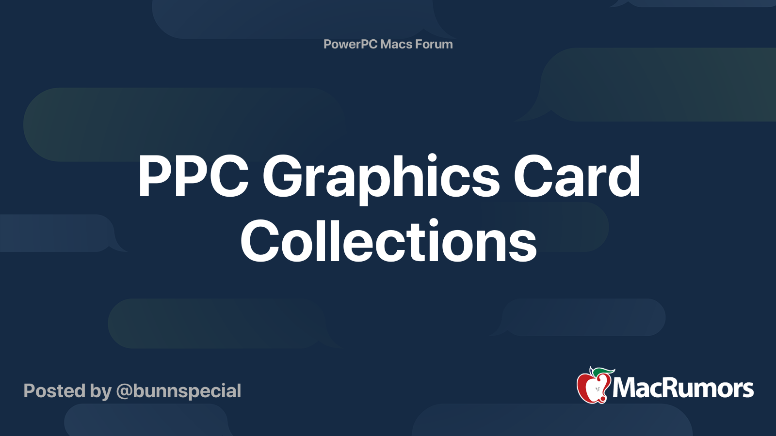 PPC Graphics Card Collections | MacRumors Forums