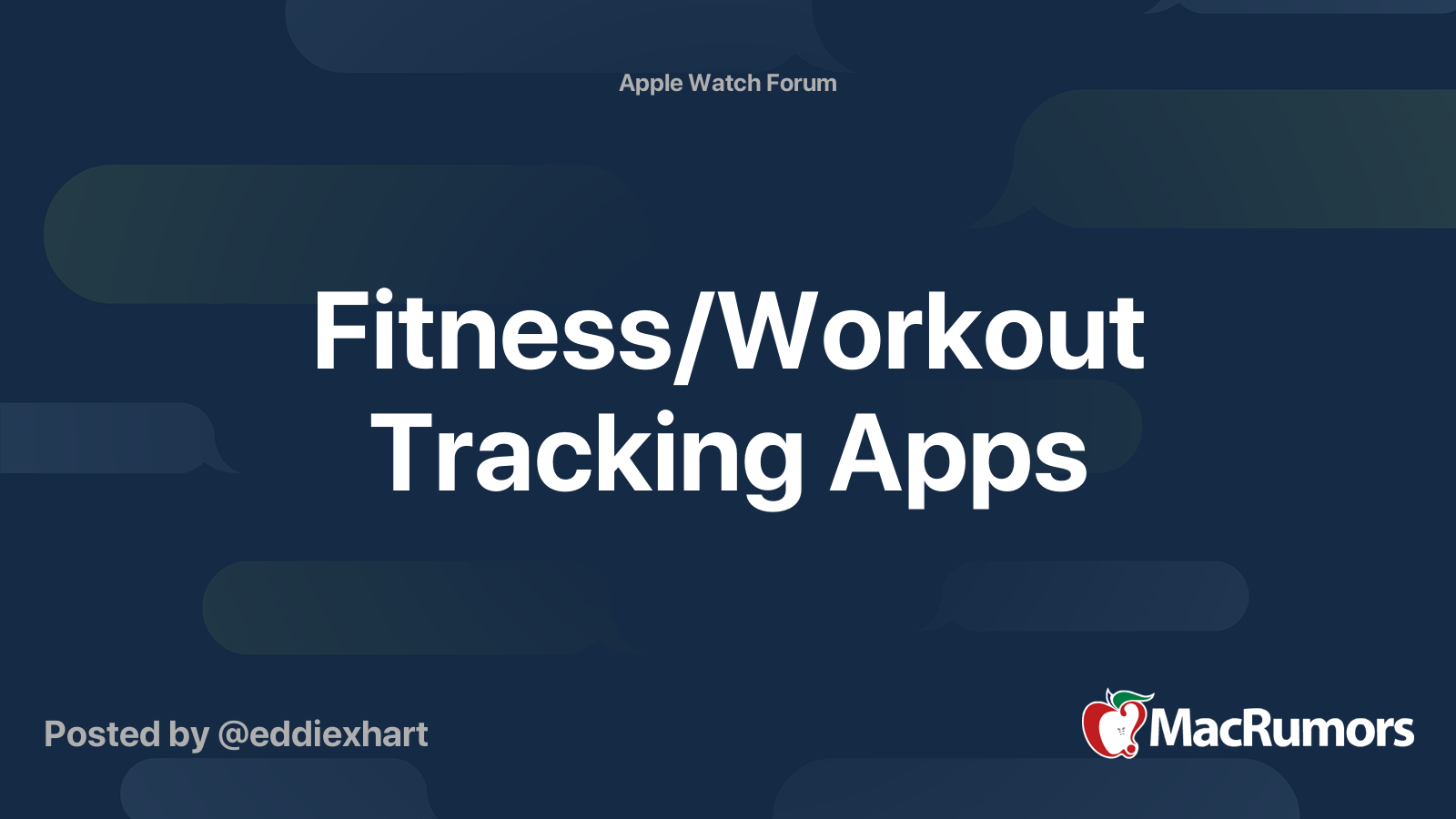 Fitness/Workout Tracking Apps | MacRumors Forums