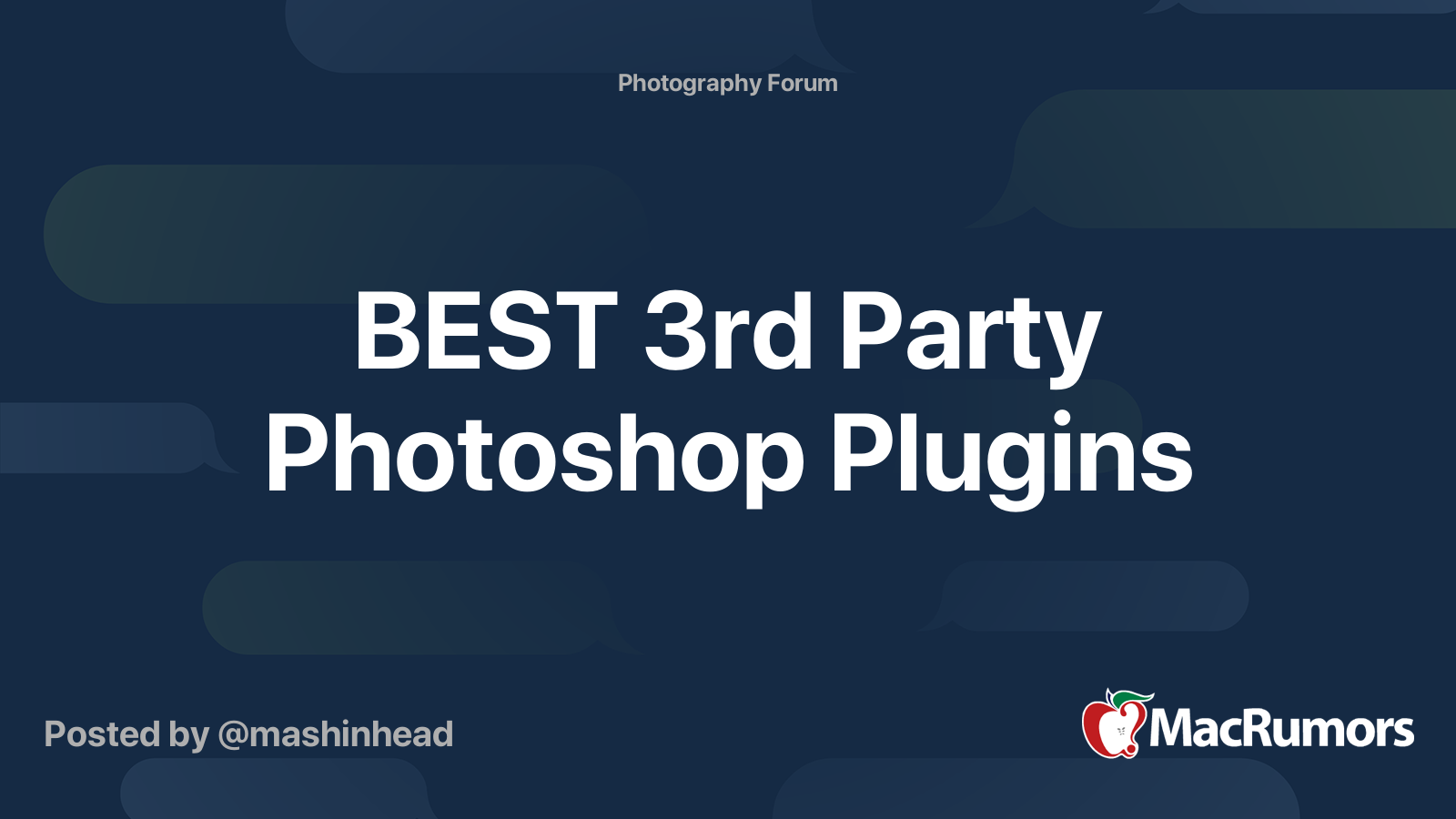 BEST 3rd Party Photoshop Plugins | MacRumors Forums