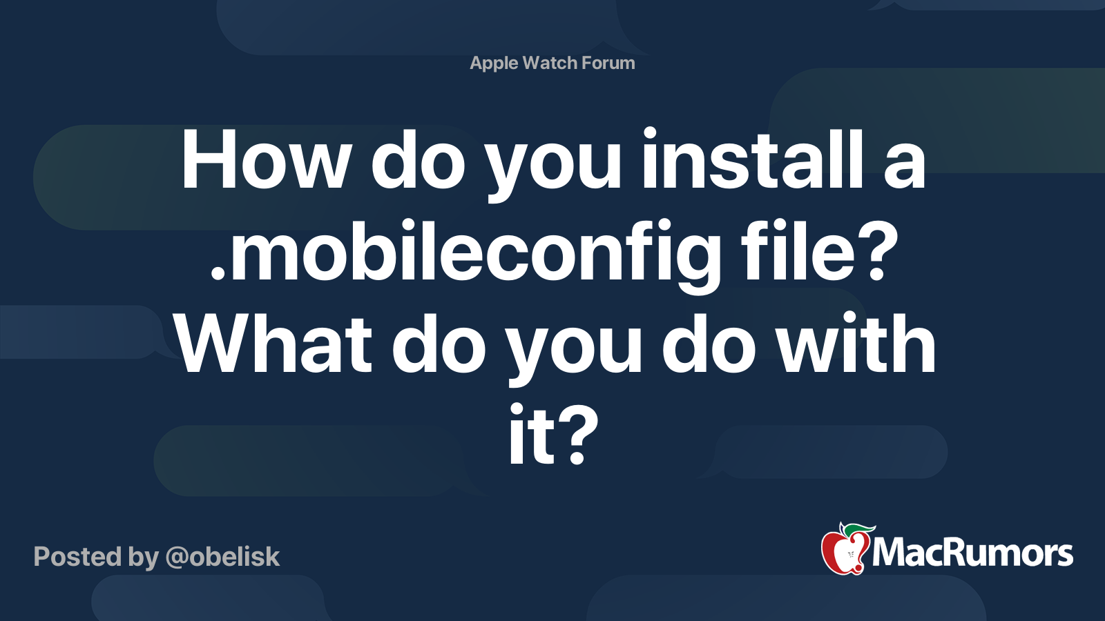 How do you install a .mobileconfig file? What do you do with it ...