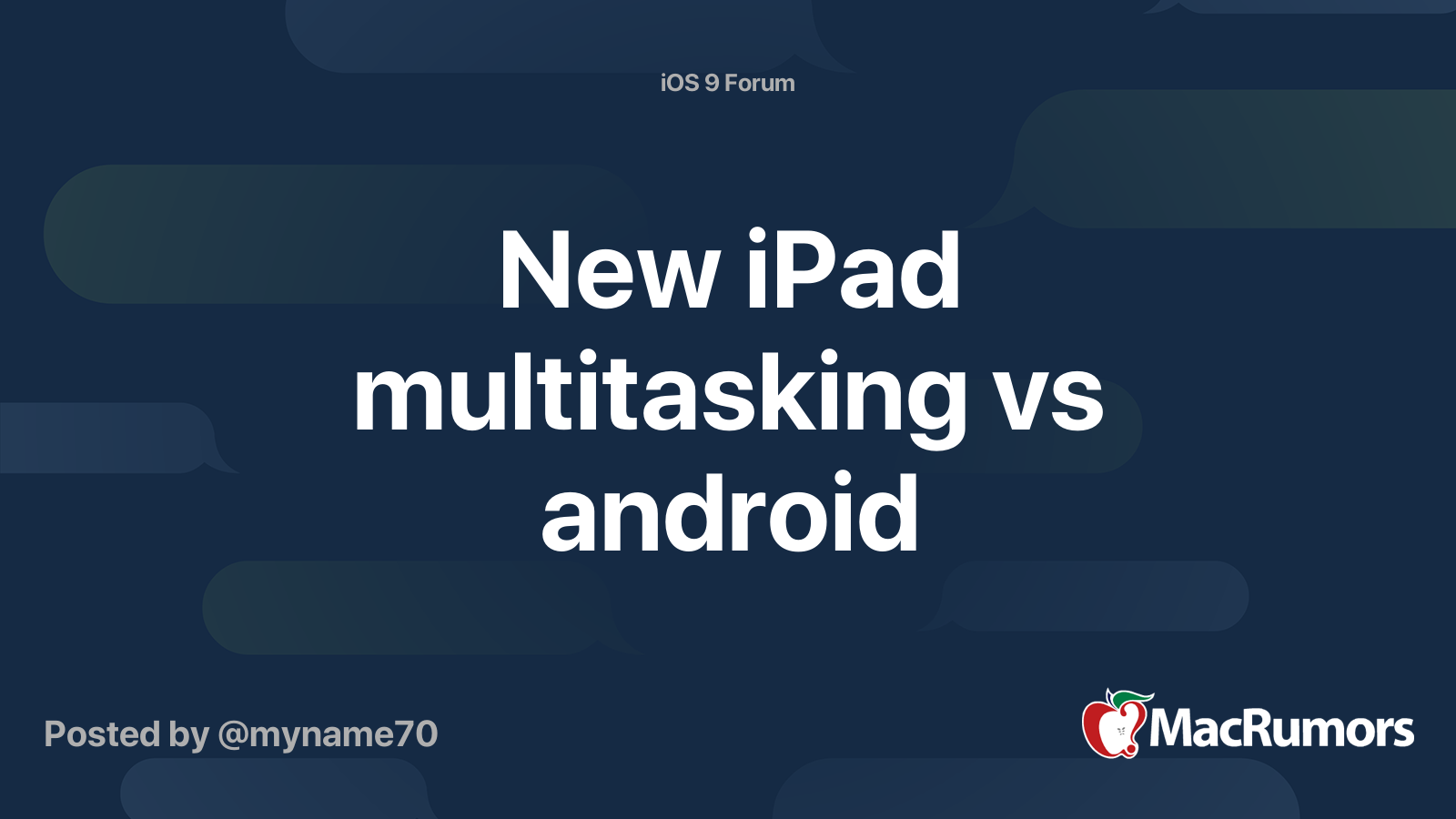New iPad multitasking vs android | MacRumors Forums