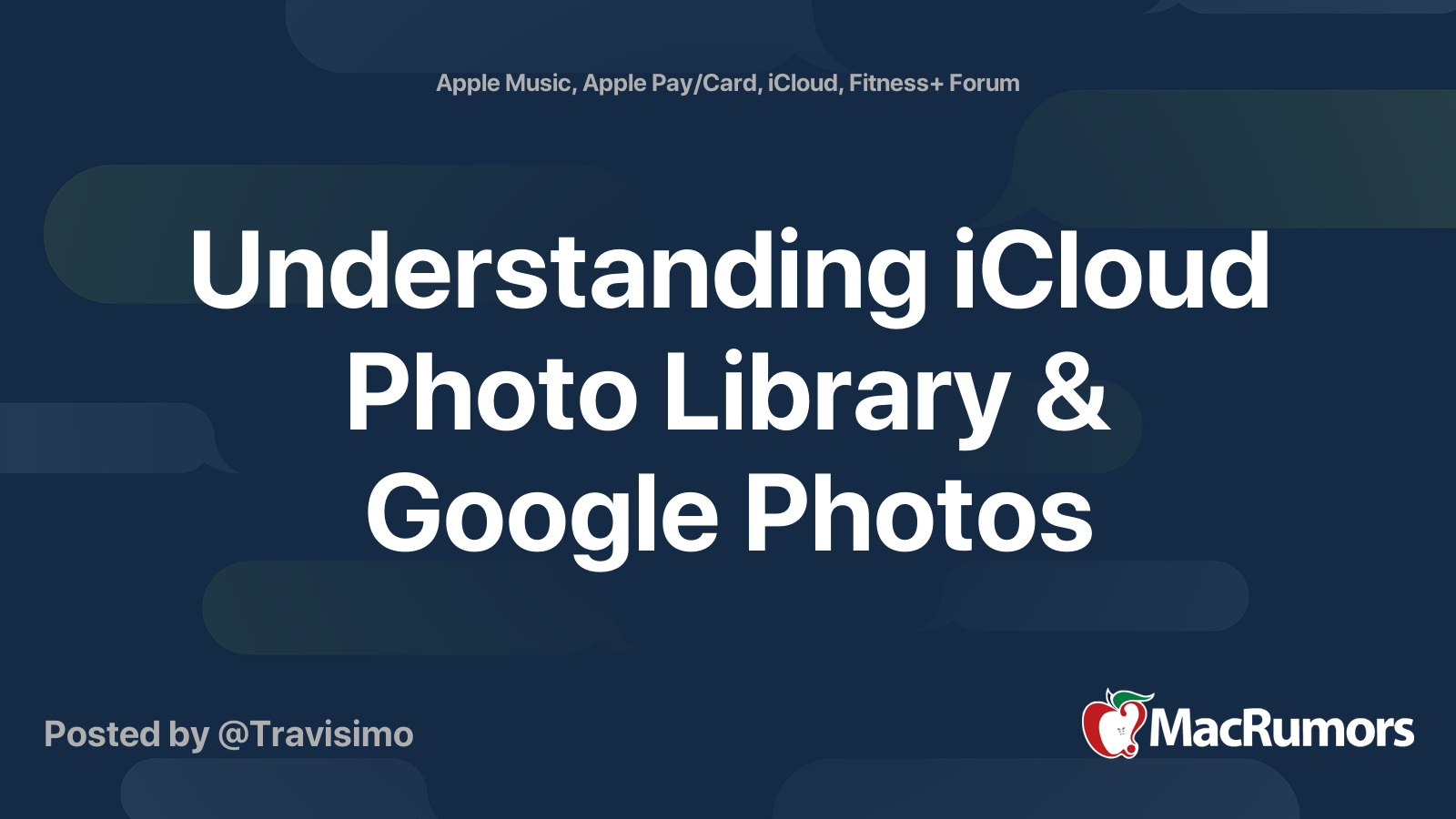 Understanding iCloud Photo Library & Google Photos | MacRumors Forums