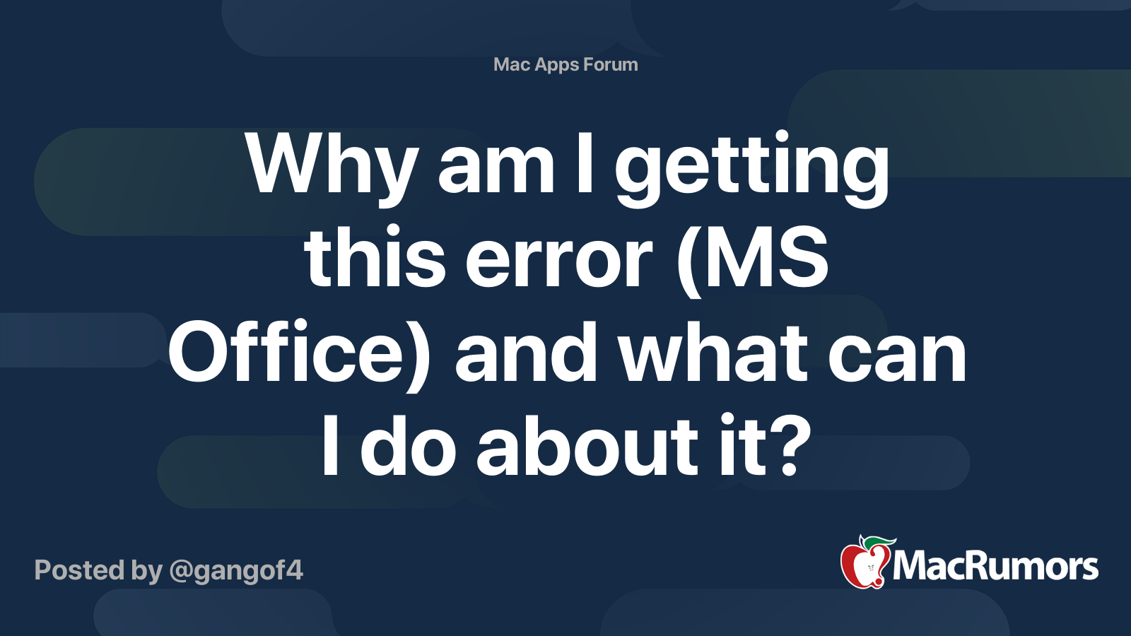 Why am I getting this error (MS Office) and what can I do about it ...