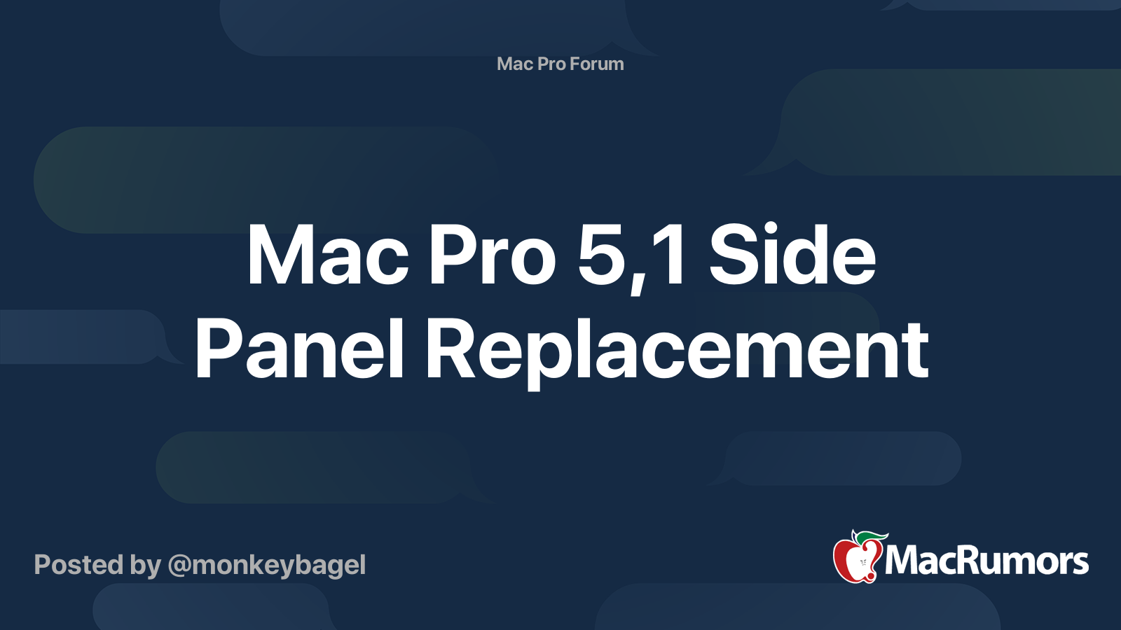 Mac Pro 5,1 Side Panel Replacement | MacRumors Forums