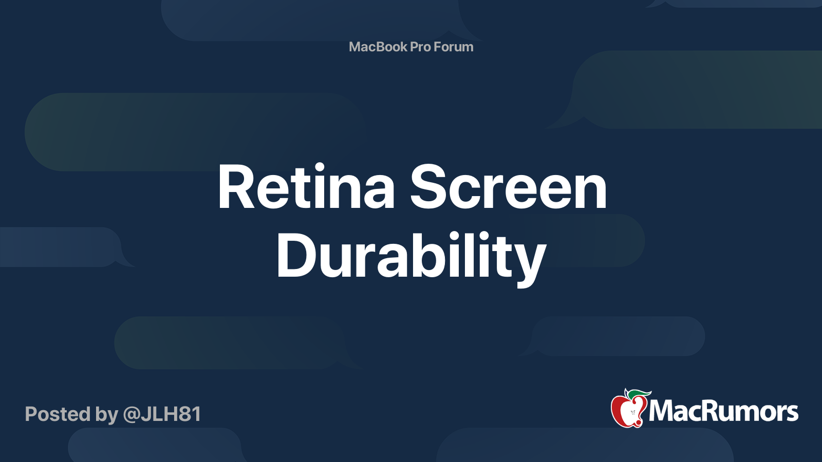 Retina Screen Durability | MacRumors Forums