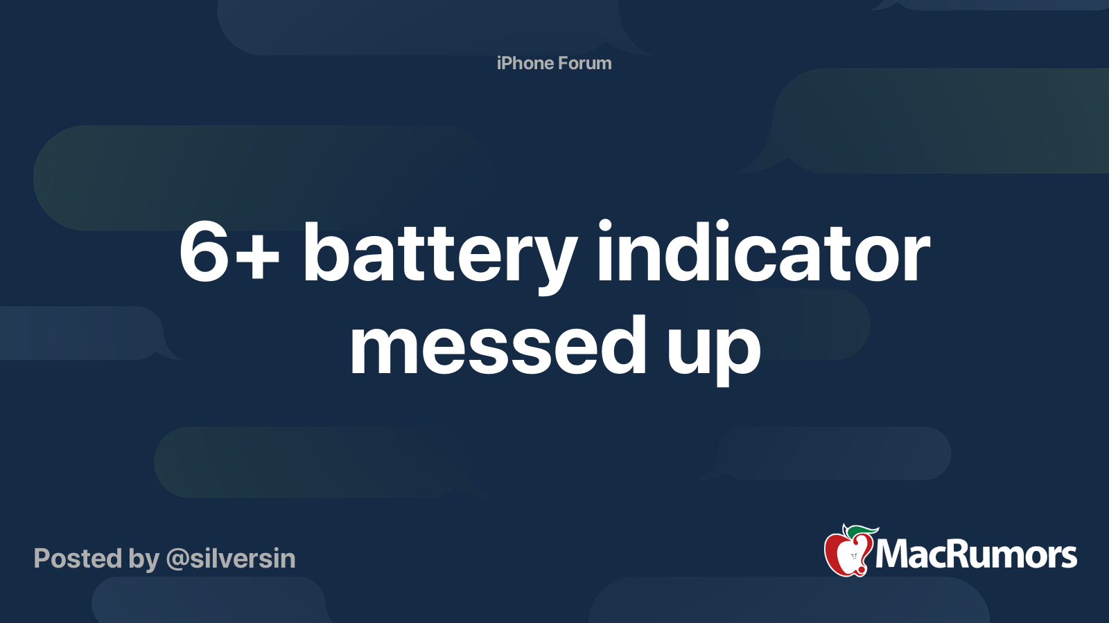 6+ battery indicator messed up | MacRumors Forums