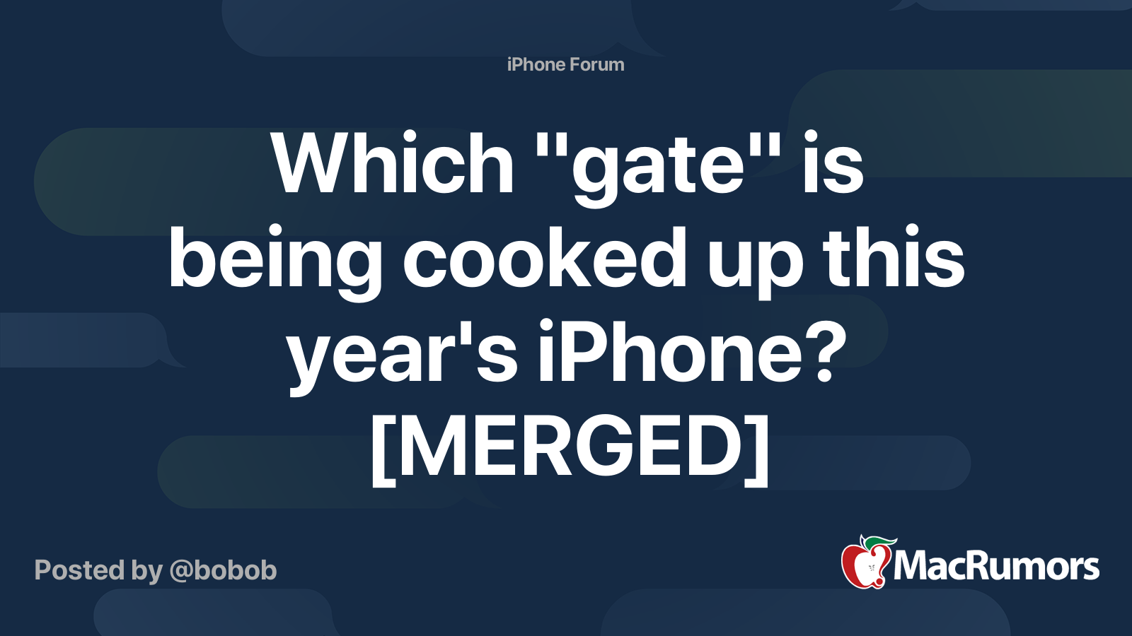 Which "gate" is being cooked up this year's iPhone? [MERGED ...