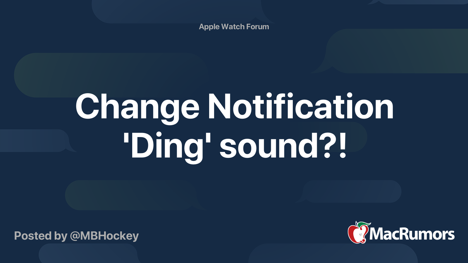Change Notification 'Ding' sound?! | MacRumors Forums