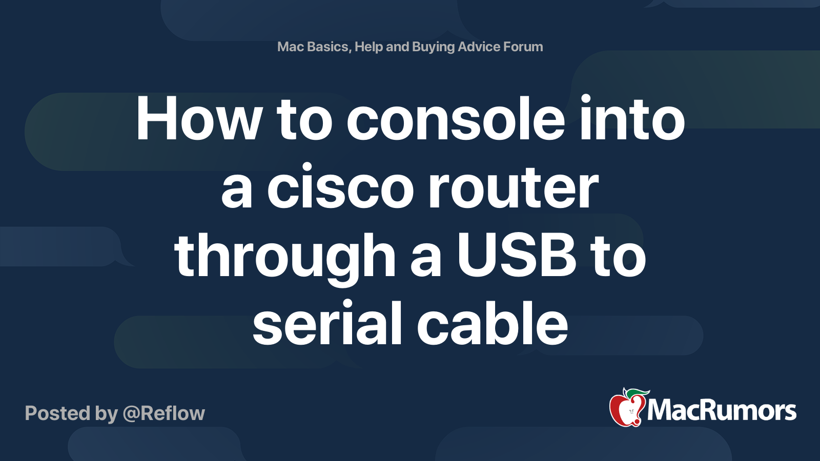 How to console into a cisco router through a USB to serial cable ...