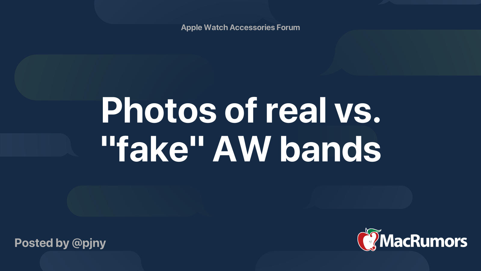 Photos of real vs. "fake" AW bands | MacRumors Forums