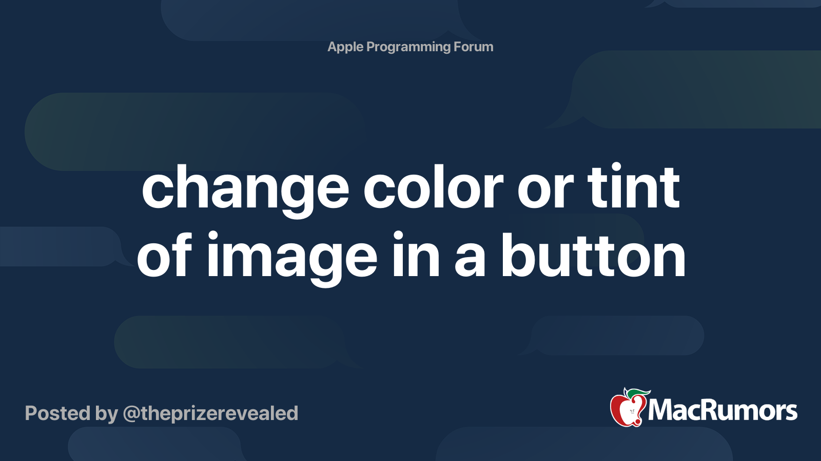 change color or tint of image in a button | MacRumors Forums