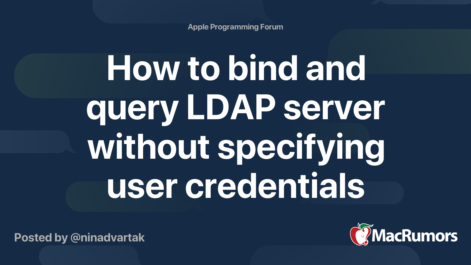 How To Bind And Query Ldap Server Without Specifying User Credentials 4274