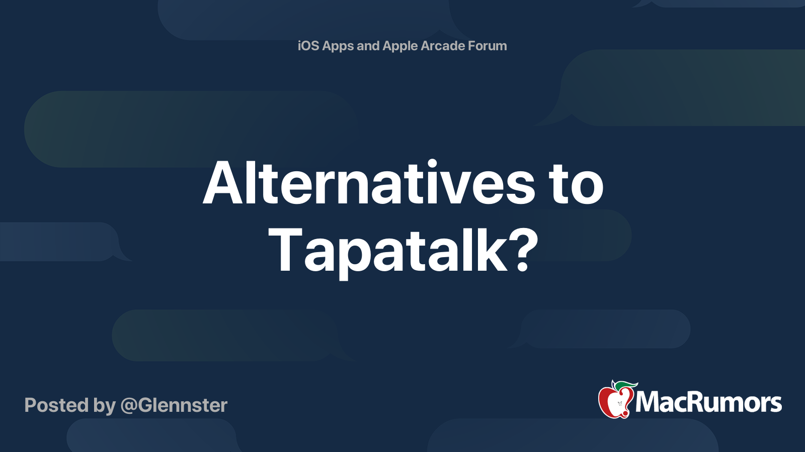 Alternatives to Tapatalk? | MacRumors Forums