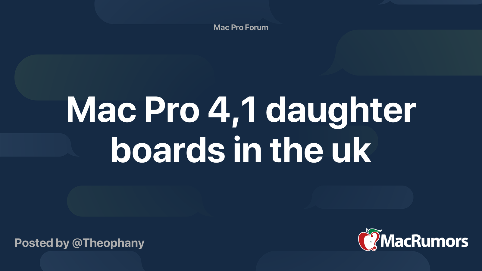 Mac Pro 4,1 daughter boards in the uk | MacRumors Forums