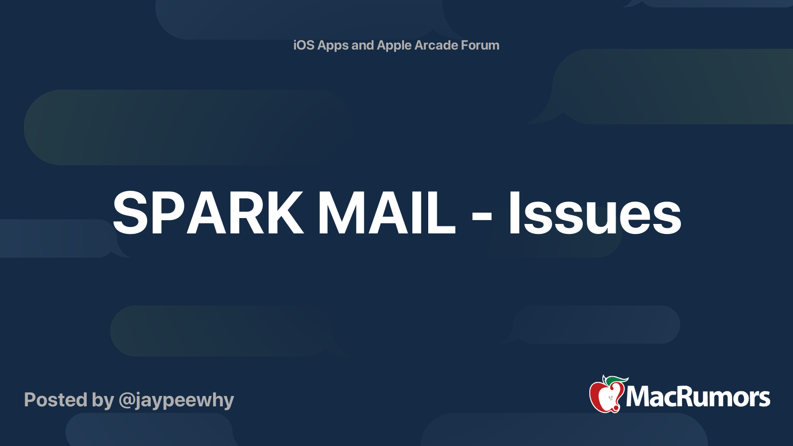 SPARK MAIL - Issues | MacRumors Forums
