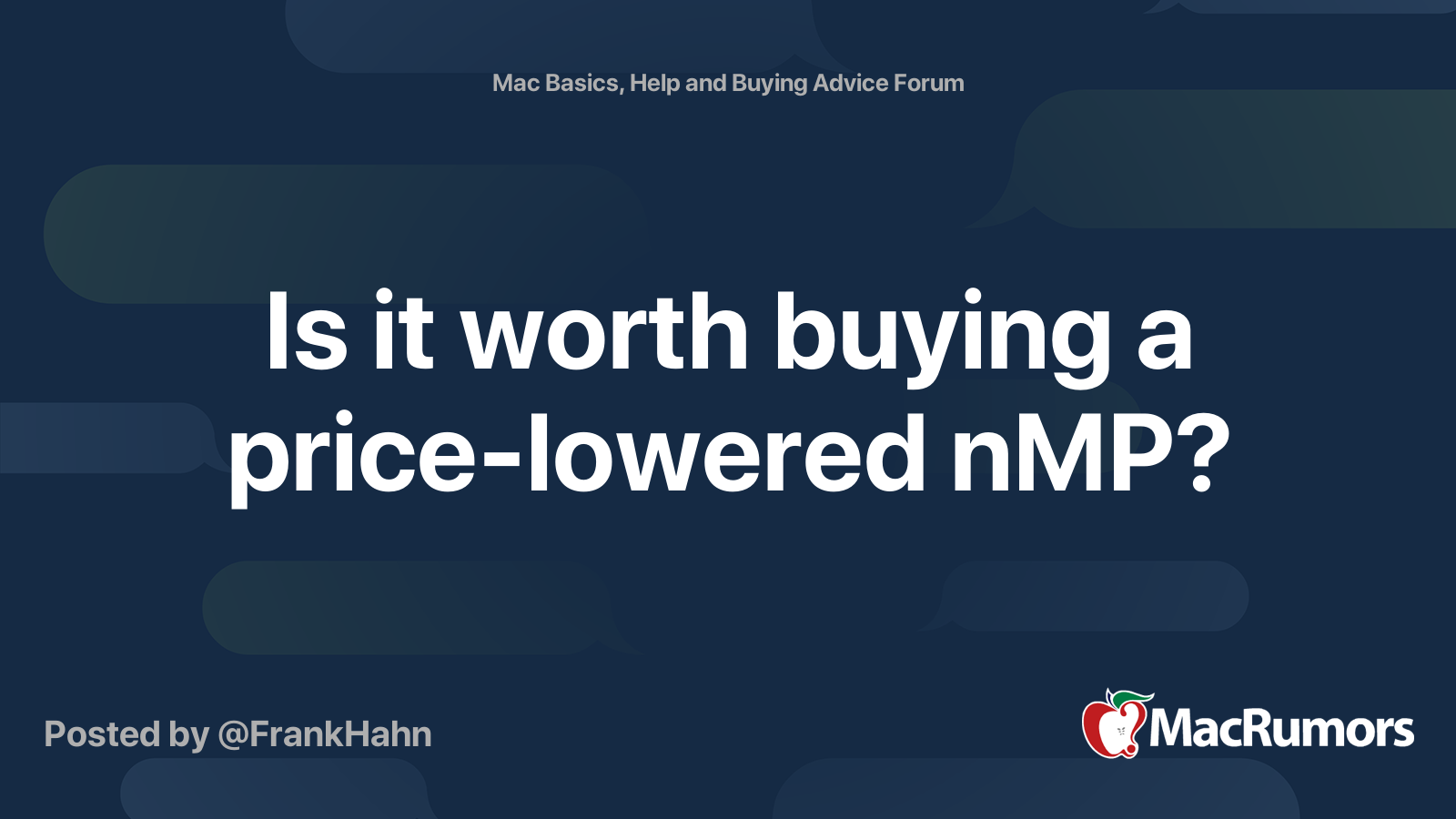 Is it worth buying a price-lowered nMP? | MacRumors Forums
