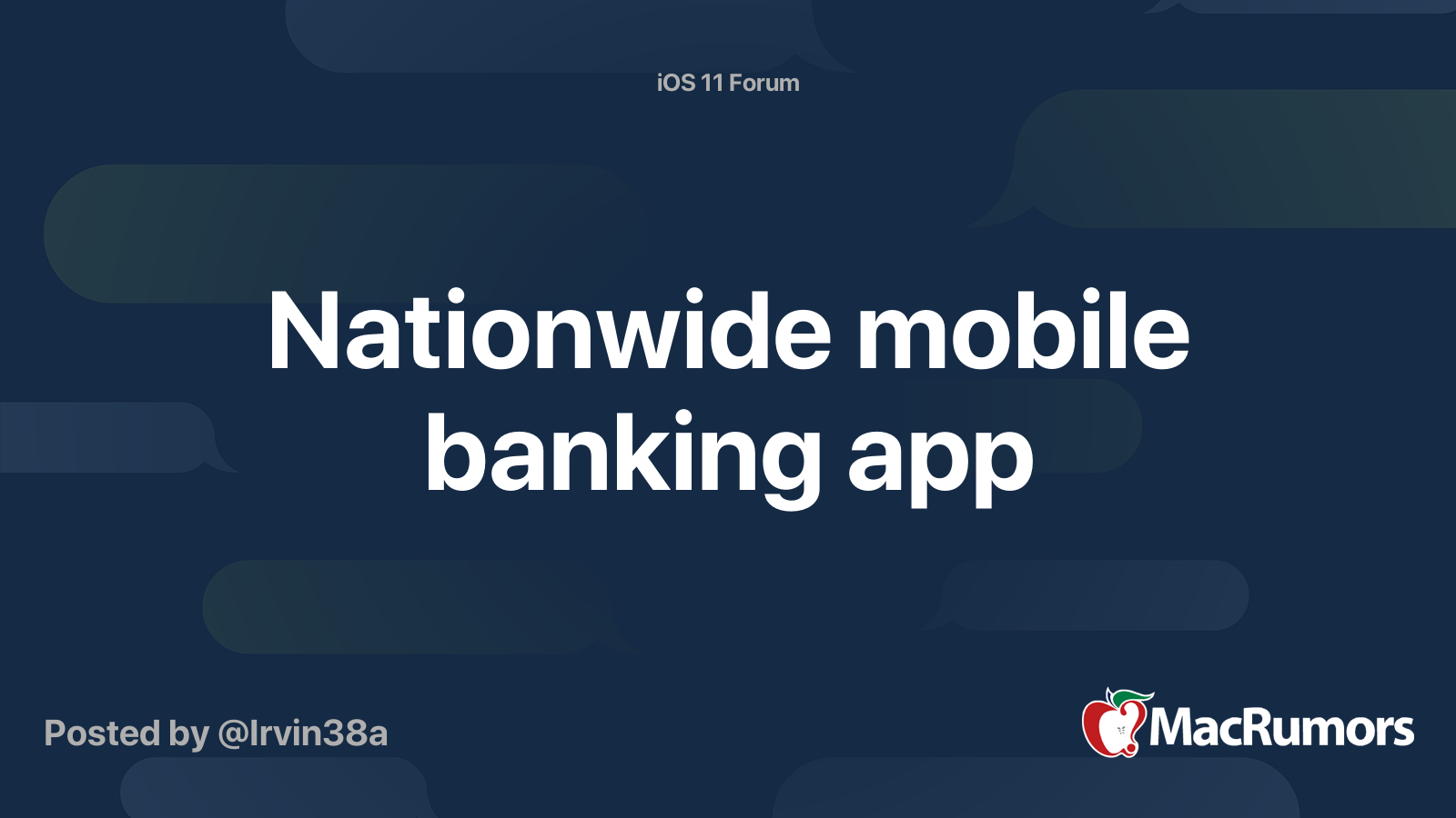 Nationwide mobile banking app | MacRumors Forums