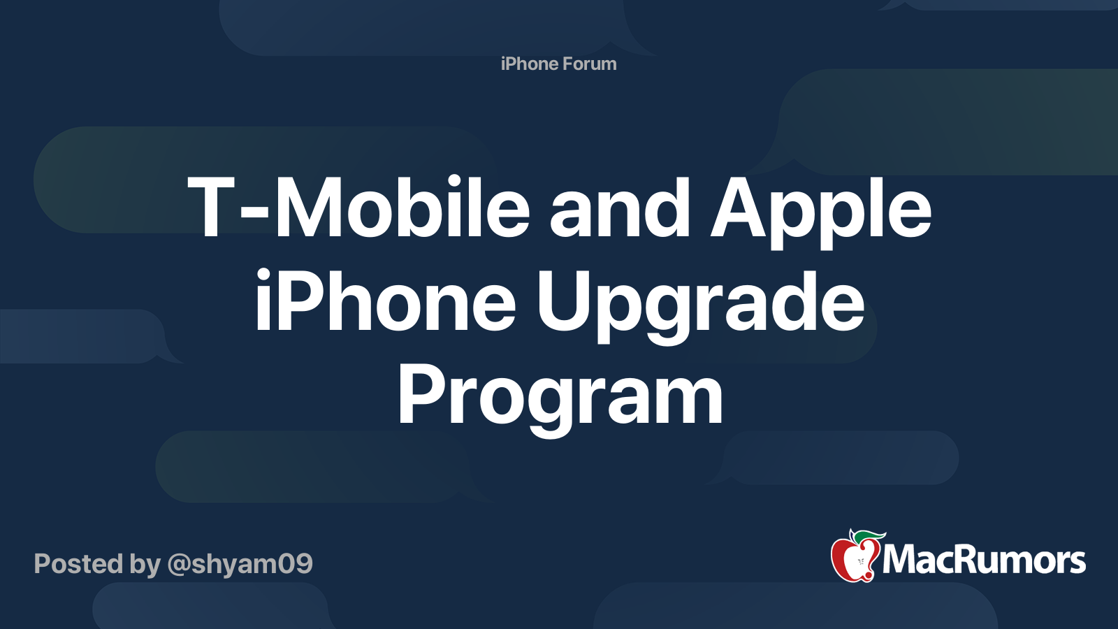 T-Mobile and Apple iPhone Upgrade Program | MacRumors Forums
