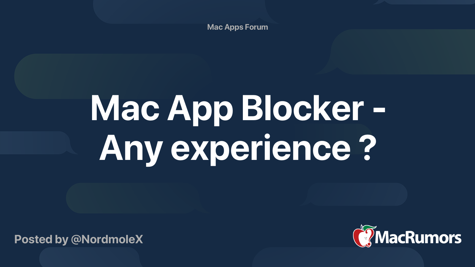Mac App Blocker - Any experience ? | MacRumors Forums