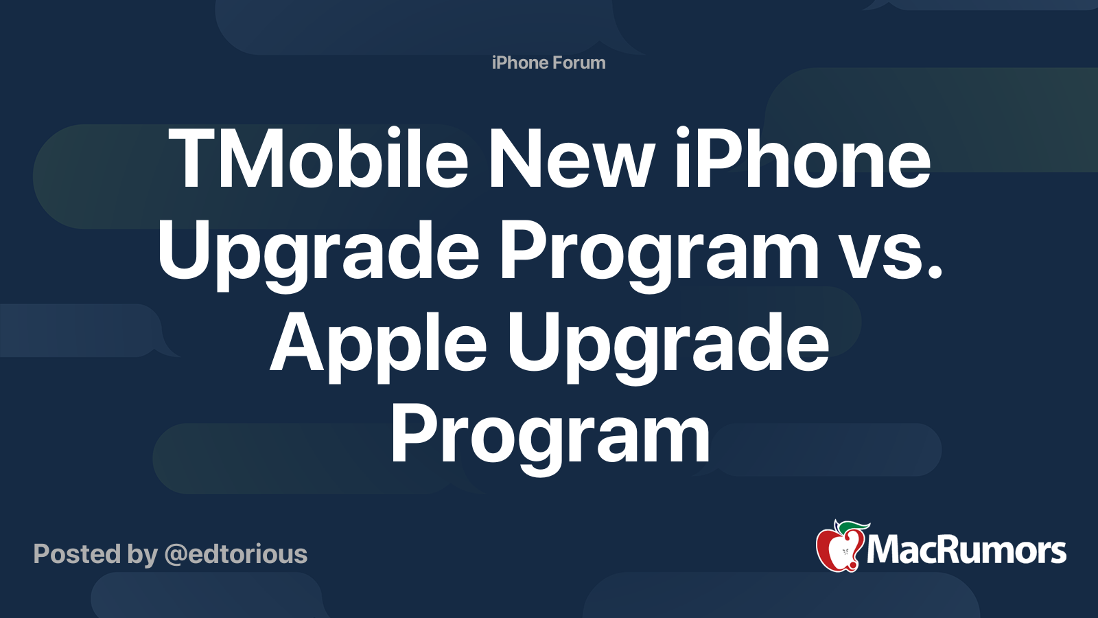 TMobile New iPhone Upgrade Program vs. Apple Upgrade Program | MacRumors Forums