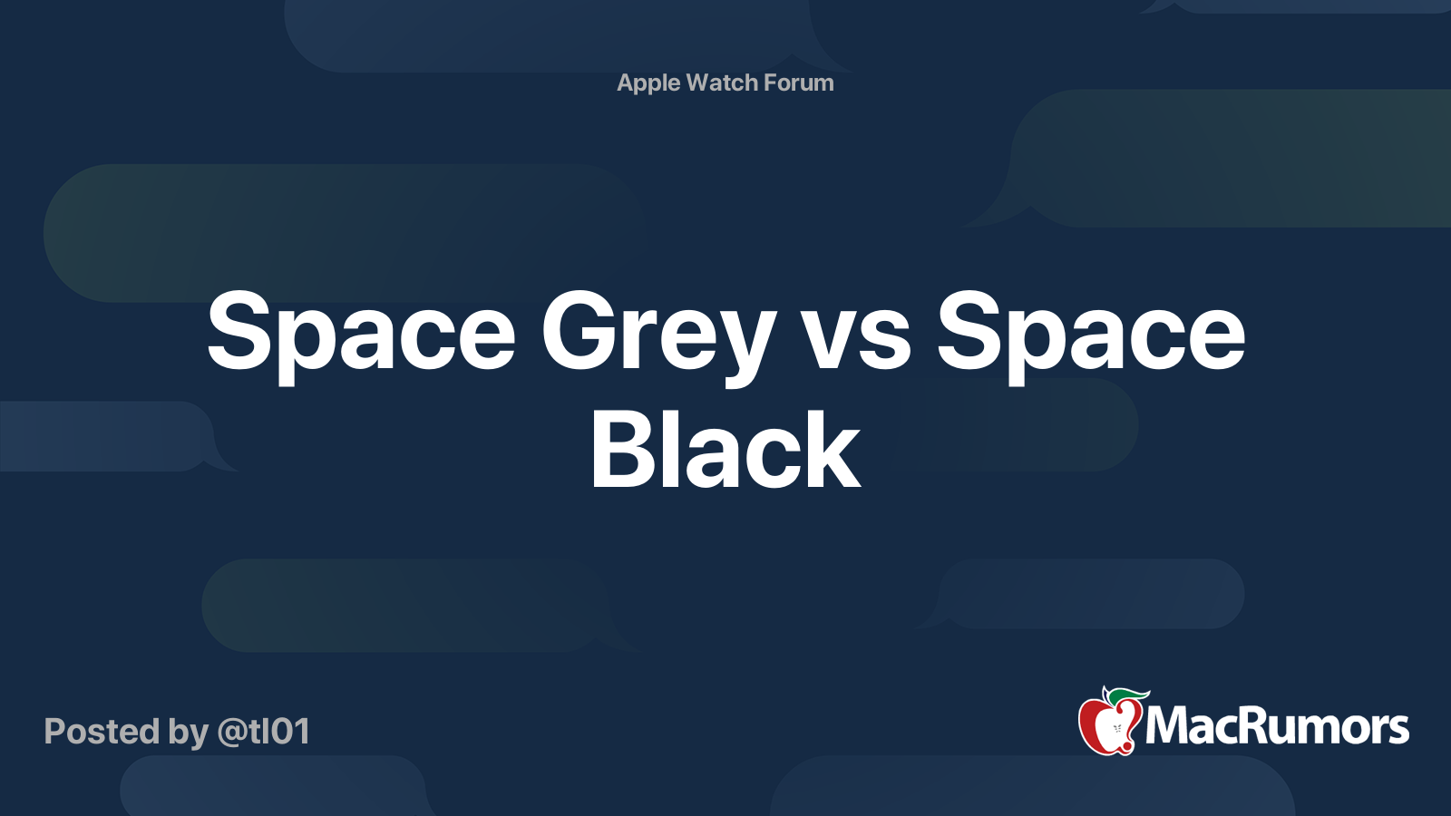 Space Grey vs Space Black | MacRumors Forums
