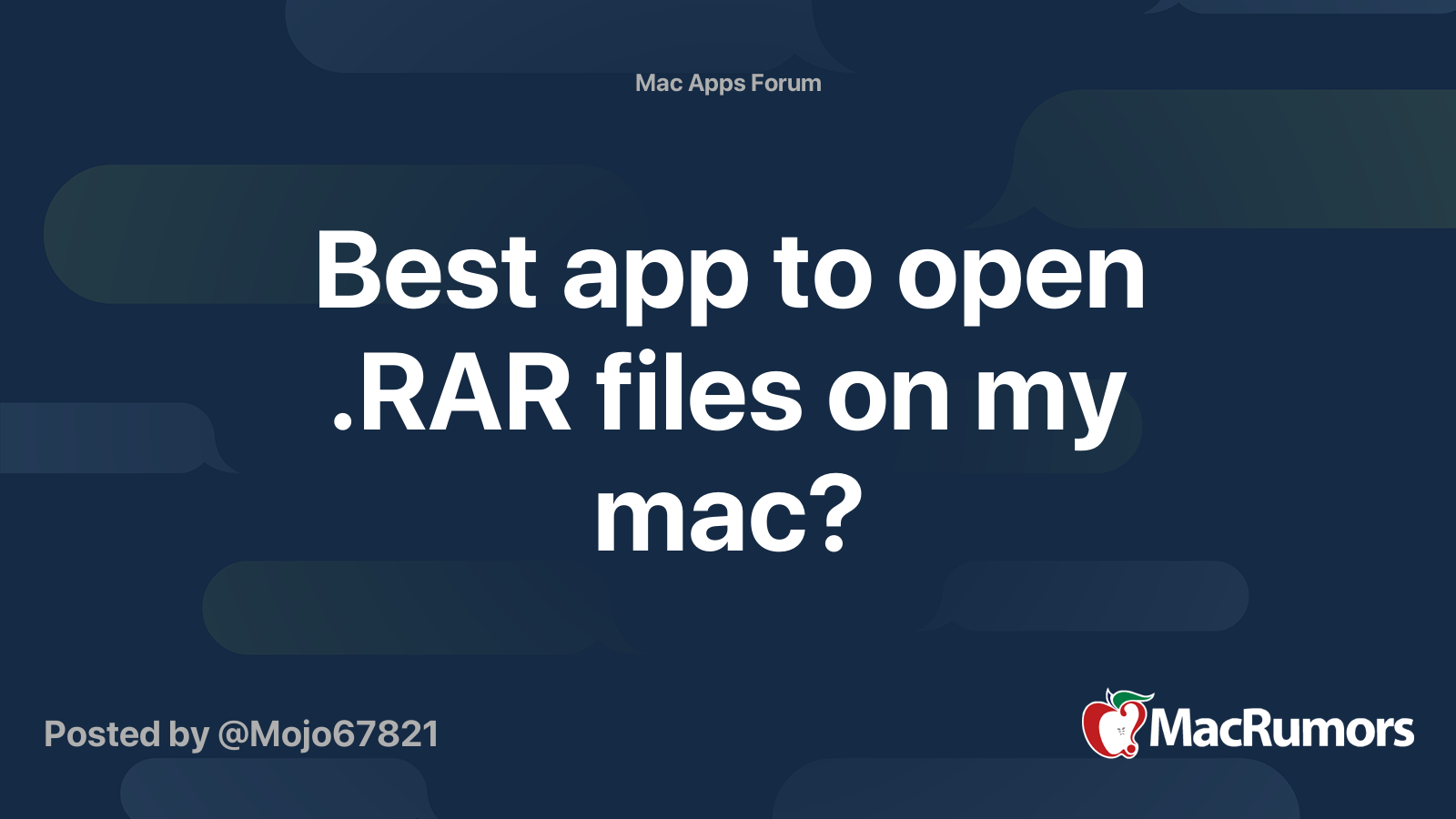 Best app to open .RAR files on my mac? | MacRumors Forums