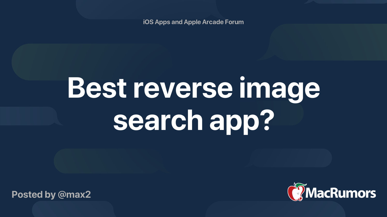 Best reverse image search app? | MacRumors Forums