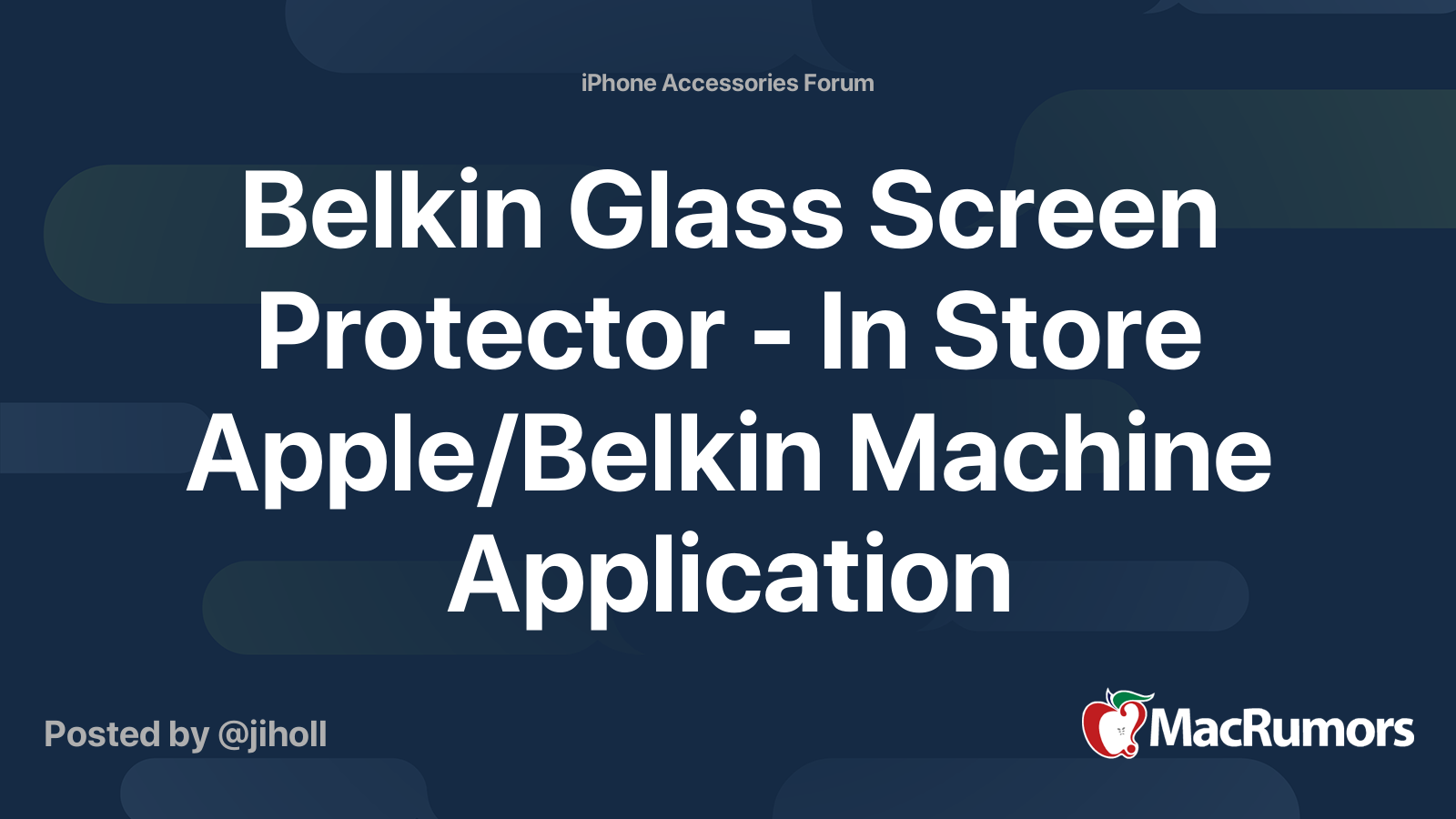 Belkin Glass Screen Protector In Store Applebelkin Machine