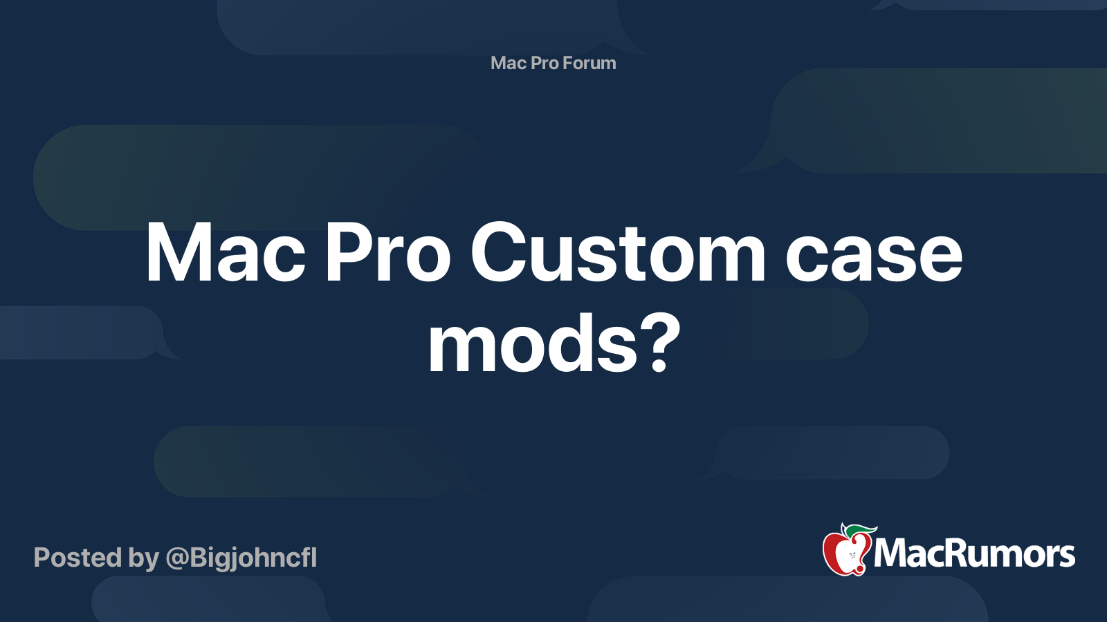 Mac Pro Custom case mods? | MacRumors Forums